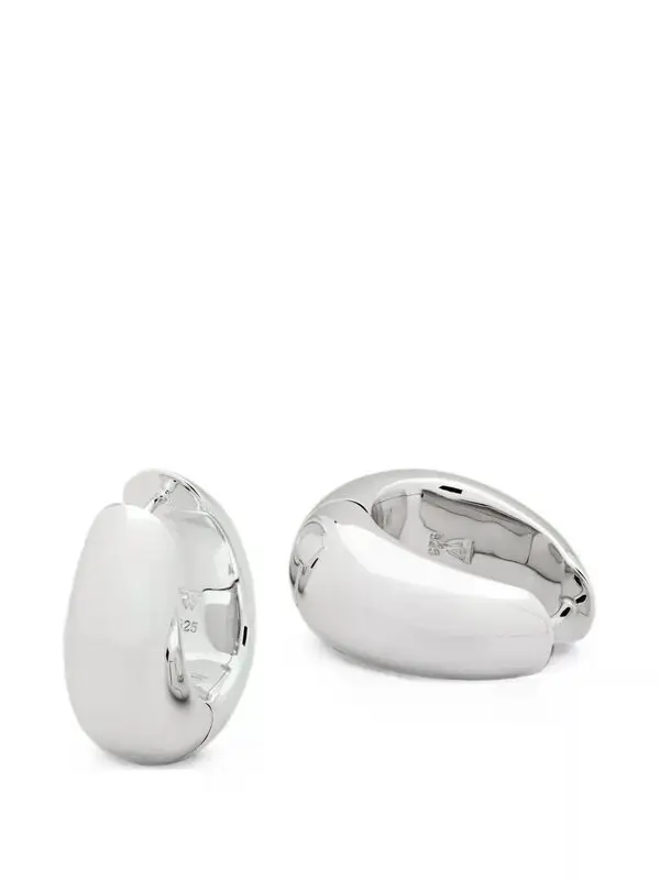 Tom Wood Ice Hoop Earrings - Silver