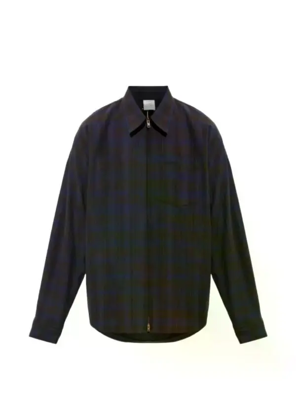Vetements Checked Zip-up Shirt