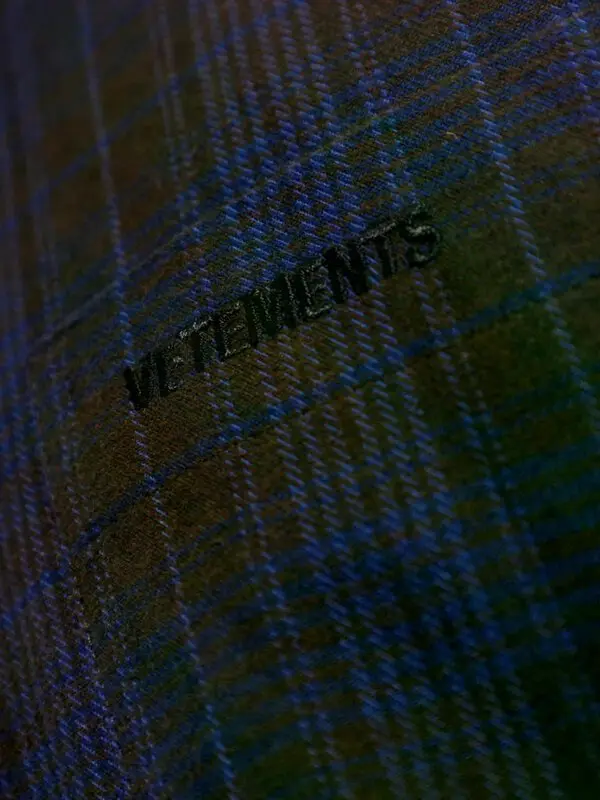 Vetements Checked Zip-up Shirt