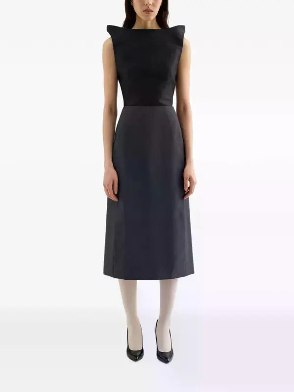JIL SANDER Structured-shoulder Silk-blend Top
