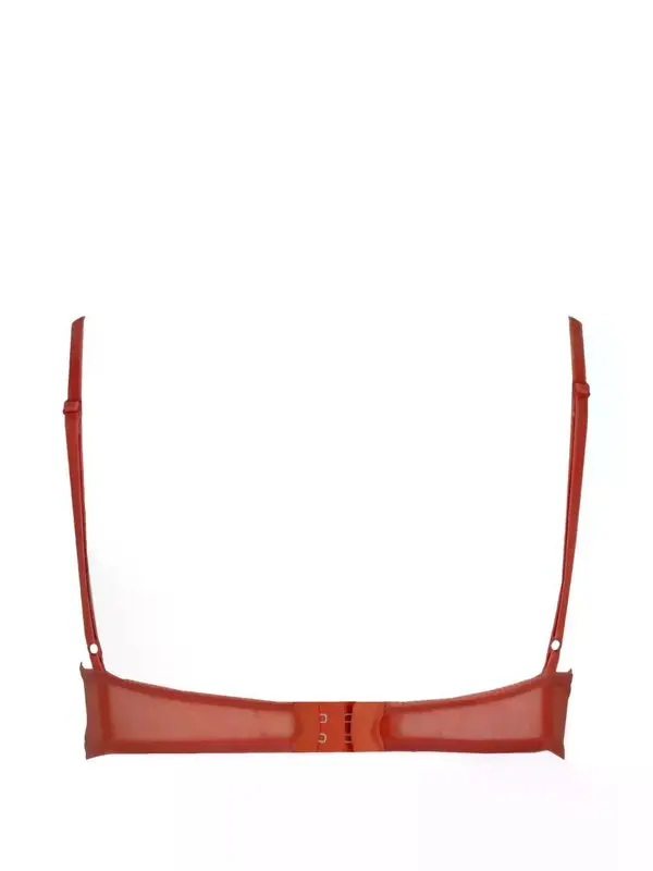LAURA URBINATI Tulle-panelled Triangle Bra