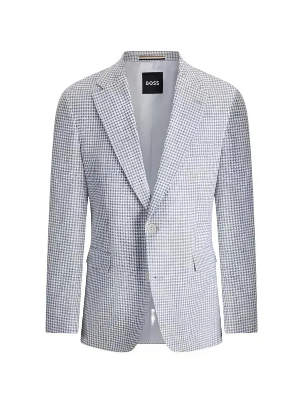 BOSS Slim-fit Blazer With Pepita Houndstooth Pattern