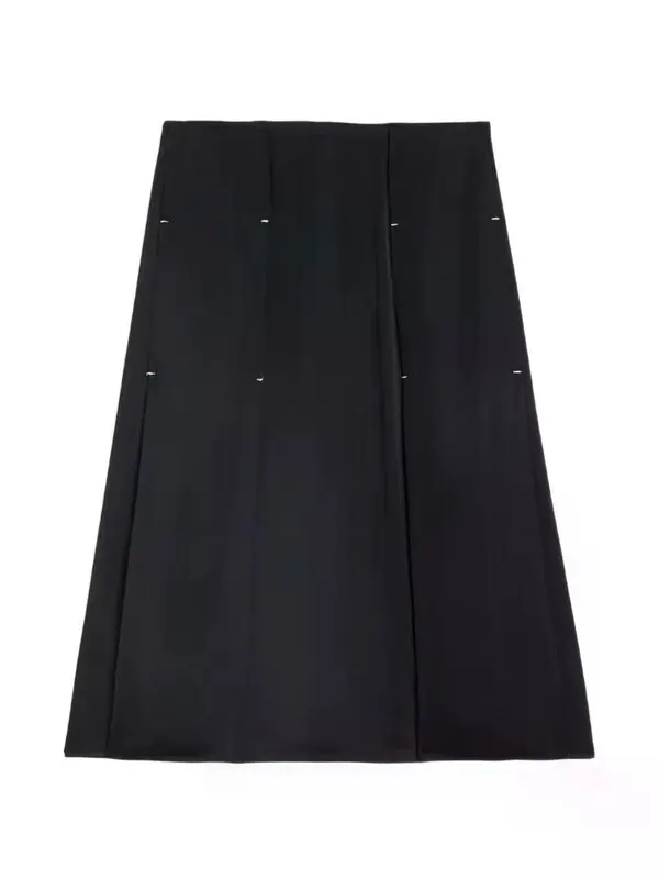 JIL SANDER Fluid Viscose Pleated Skirt