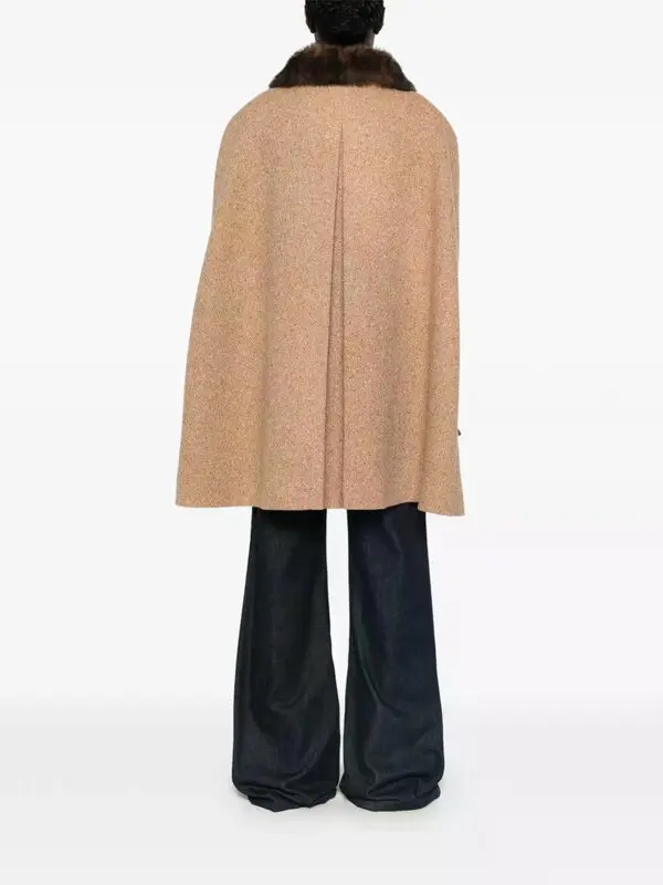 Valentino Garavani Sleeveless Tweed Cape
