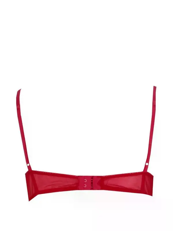 LAURA URBINATI Tulle Bow-detail Bra