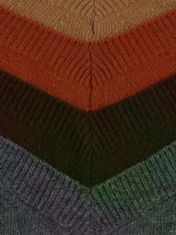 JUCCA Chevron-knit V-neck Sweater