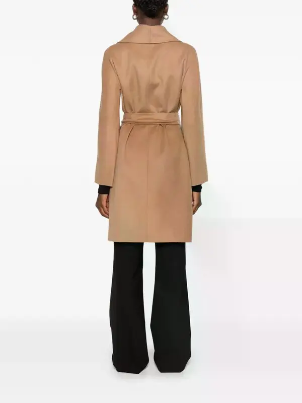 Max Mara Belted Shawl-lapel Coat