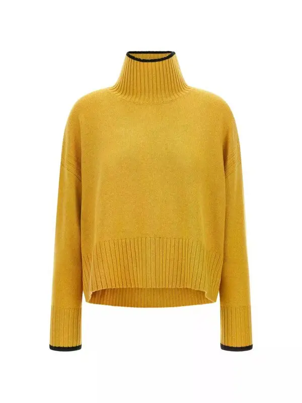 Pinko Ribbed-knit Roll-neck Sweater