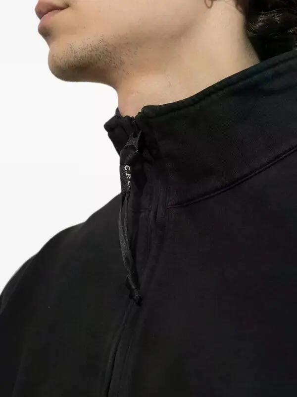 C.P. COMPANY Lens Detail Quarter-zip Sweater