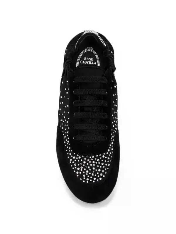 Rene Caovilla Florence Crystal-embellished Sneakers