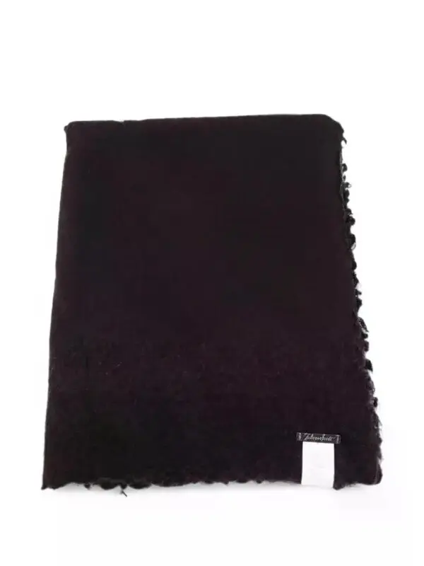 Faliero Sarti Fringed Textured Scarf - Brown