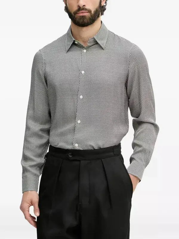 Armani Exchange Logo-print Long-sleeve Shirt