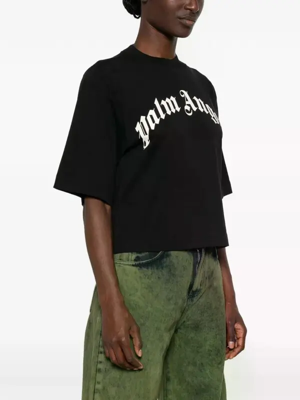 Palm Angels Round Neck Logo T-shirt