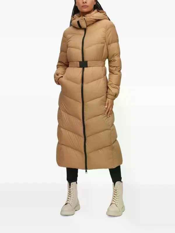 BOSS Belted Hooded Coat