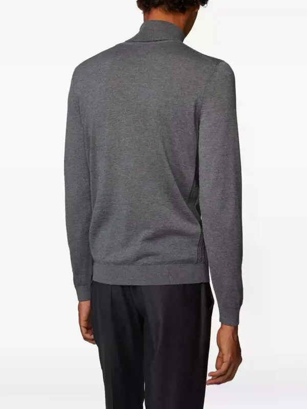 BOSS Roll-neck Wool Sweater