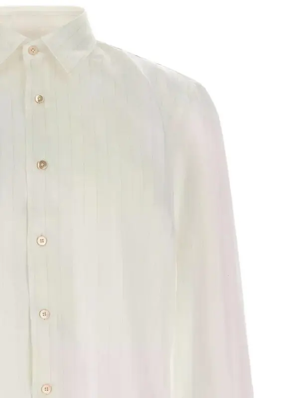 RIVIERA Vertical-stripe Silk Shirt