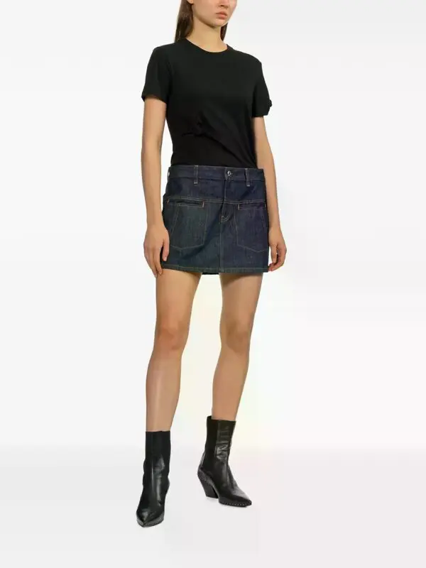 Helmut Lang Mini Denim Skirt