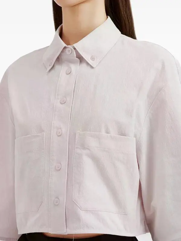 LOW CLASSIC Cropped Button-down Shirt