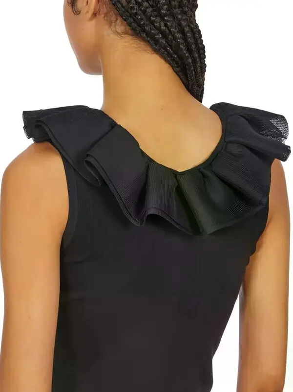 FERRAGAMO Ruffled Wool Top