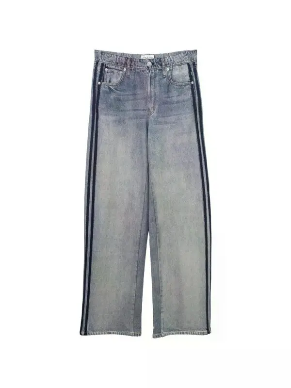 Rag & Bone Straight-leg Jeans With Side Stripes