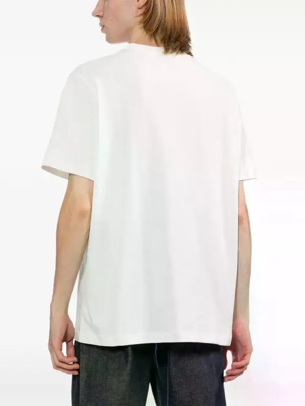 A.p.c. Logo-embroidered Short-sleeve T-shirt - White