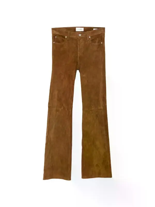FRAME Suede Flared Trousers