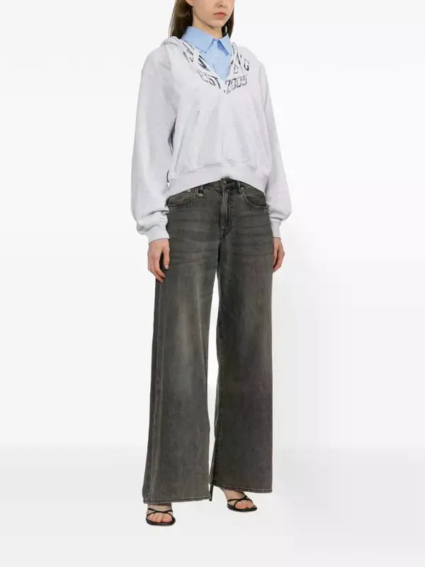 R13 D'arcy Flared Jeans - Grey