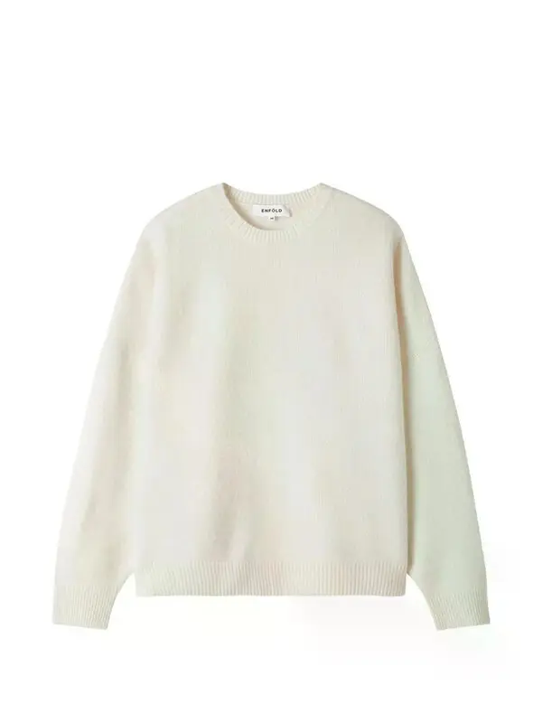 ENFOLD Crew-neck Drop-shoulder Sweater