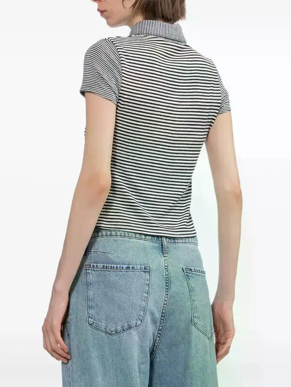 Rag & Bone The Knit Striped Polo Shirt