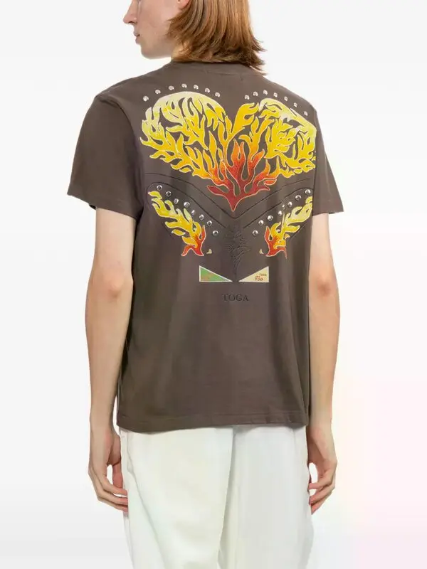 Toga Graphic-print Studded T-shirt