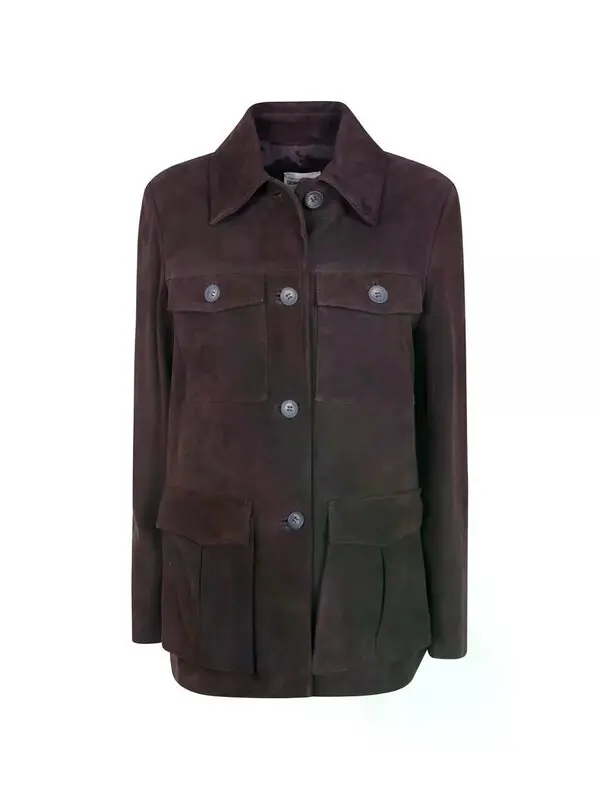 SEMICOUTURE Penny Suede Multi-pocket Jacket