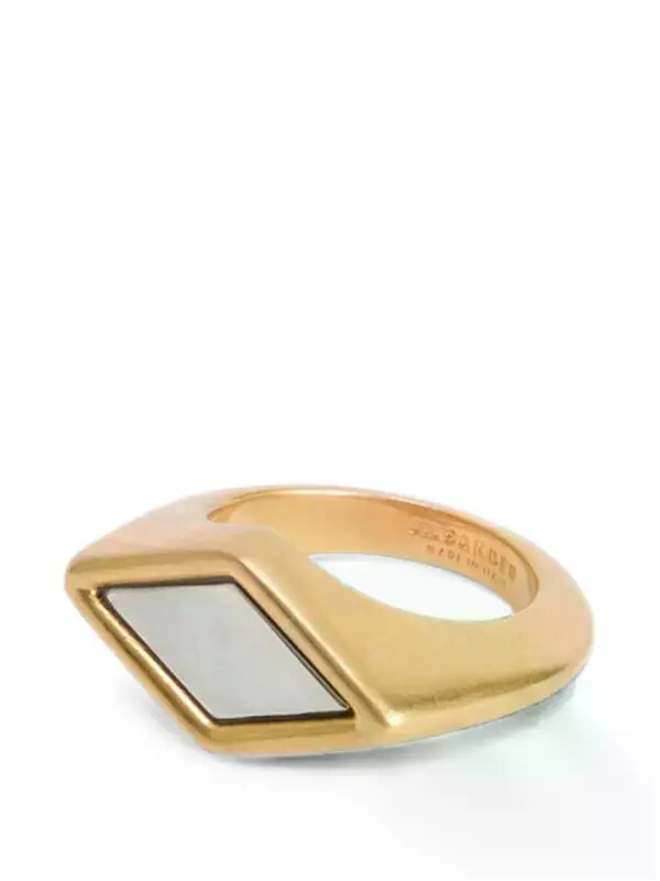 JIL SANDER Argyle-pattern Handcrafted Ring