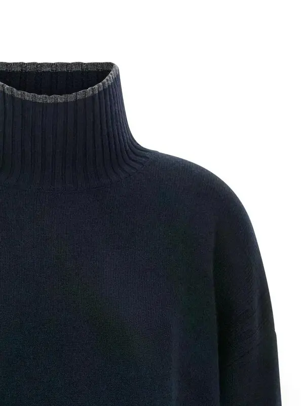 Pinko Ribbed-knit High-neck Sweater