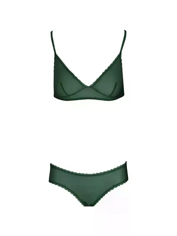 LAURA URBINATI Scalloped-trim Briefs