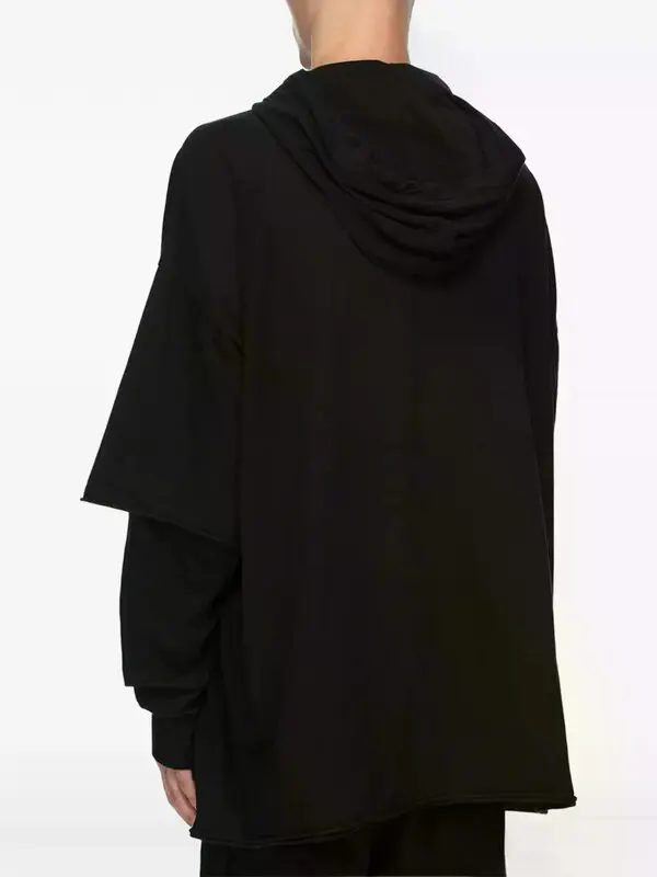 Rick Owens Oversized Layered Hoodie