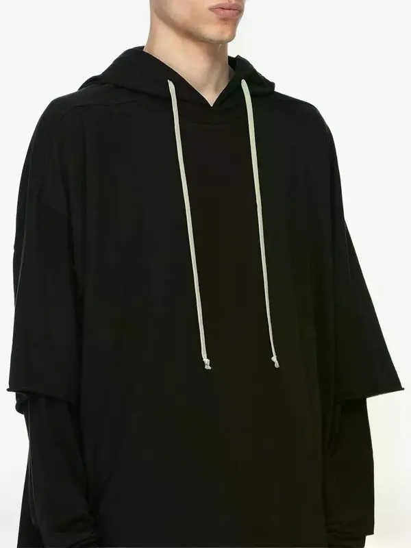 Rick Owens Oversized Layered Hoodie
