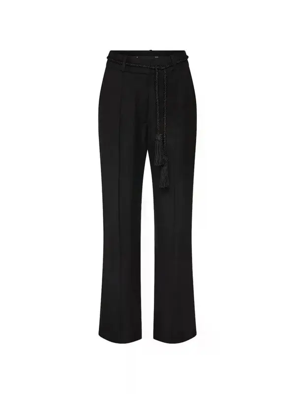 Posse Elspeth Pintuck Trousers With Tassel Belt