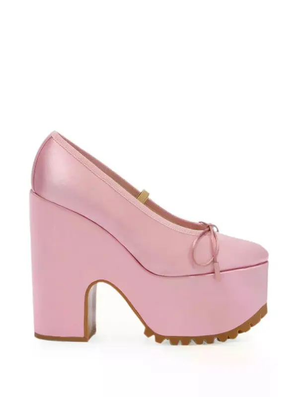 Moschino Platform Lace-up Pumps