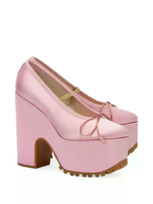 Moschino Platform Lace-up Pumps