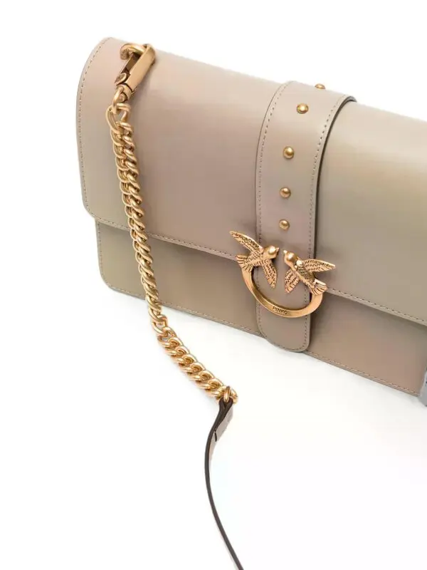 Pinko Small Love One Leather Crossbody Bag