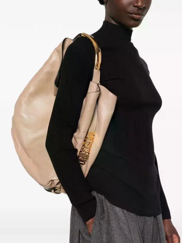 Moschino Handle Me Logo-plaque Tote Bag