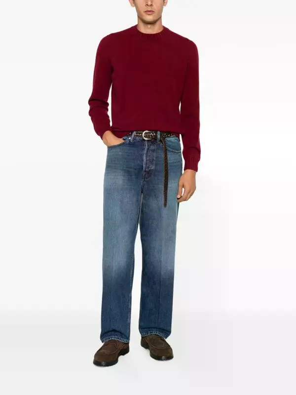 MAGAZZINO RICAMBI Ribbed-trim Crew Neck Sweater