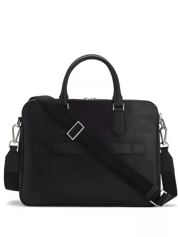 BOSS Leather Briefcase With Adjustable Shoulder Strap