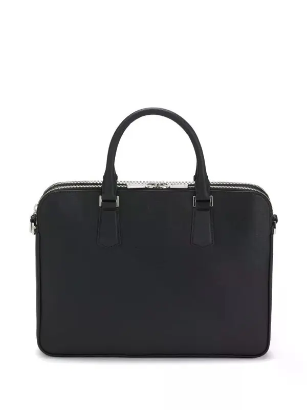 BOSS Leather Briefcase With Adjustable Shoulder Strap
