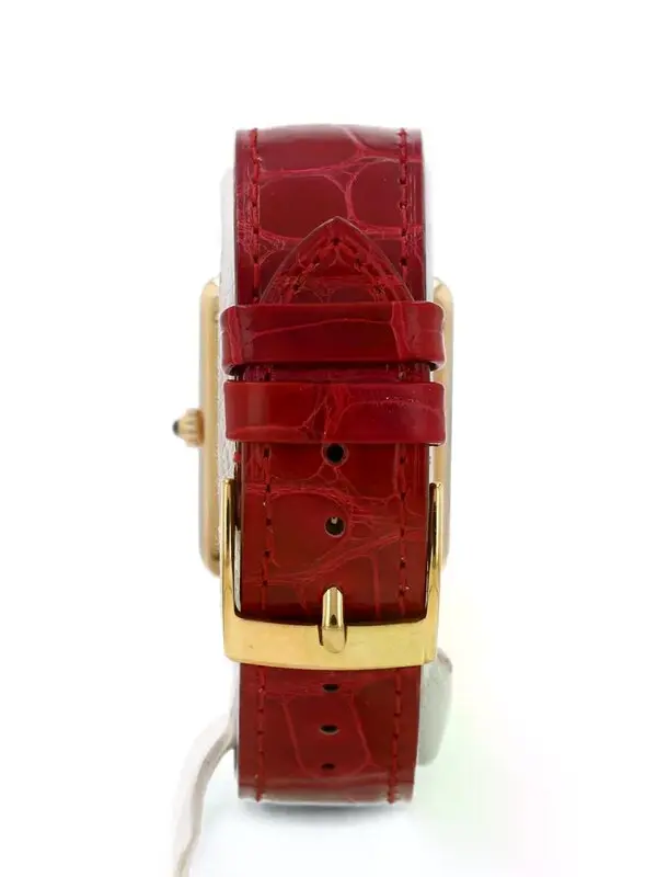 Cartier 1988 Tank Louis 24mm Watch With Cream Dial