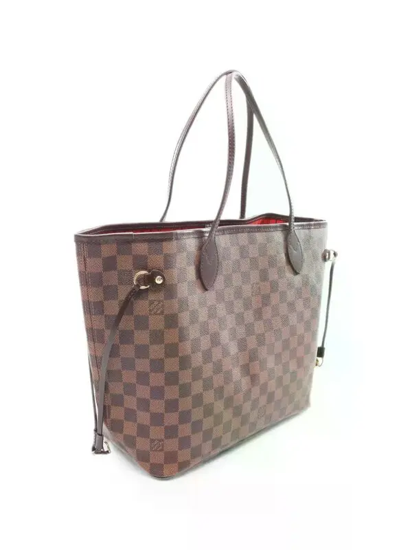 LOUIS VUITTON 2009 Mm Neverfull Damier Ebene Tote Bag