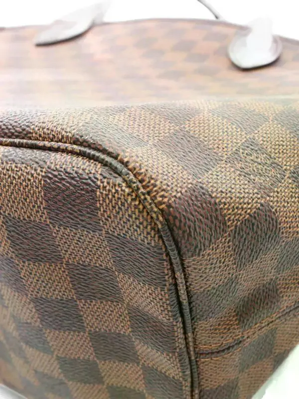 LOUIS VUITTON 2009 Mm Neverfull Damier Ebene Tote Bag