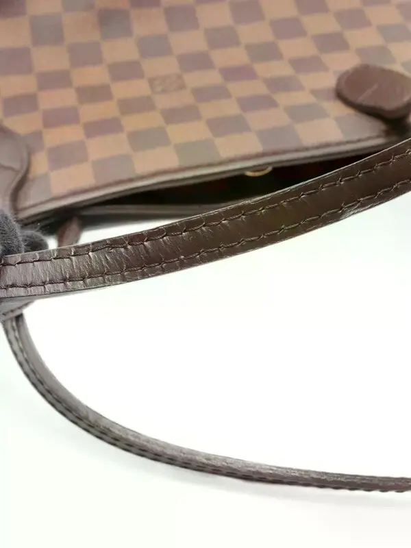 LOUIS VUITTON 2009 Mm Neverfull Damier Ebene Tote Bag