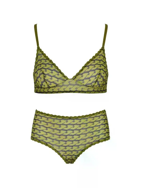 LAURA URBINATI Geometric-print Briefs