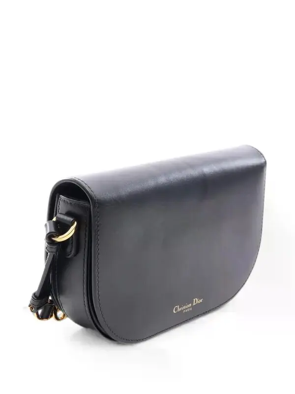 Dior Embossed Logo Shoulder Bag - Black